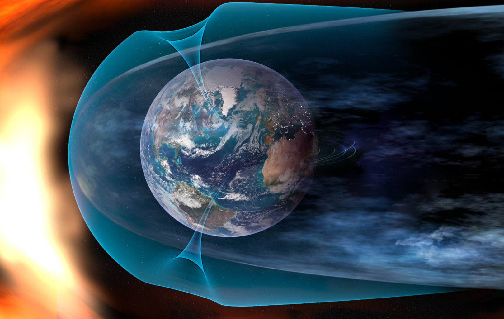 Earth’s magnetic field protects life on Earth from radiation, but it ...