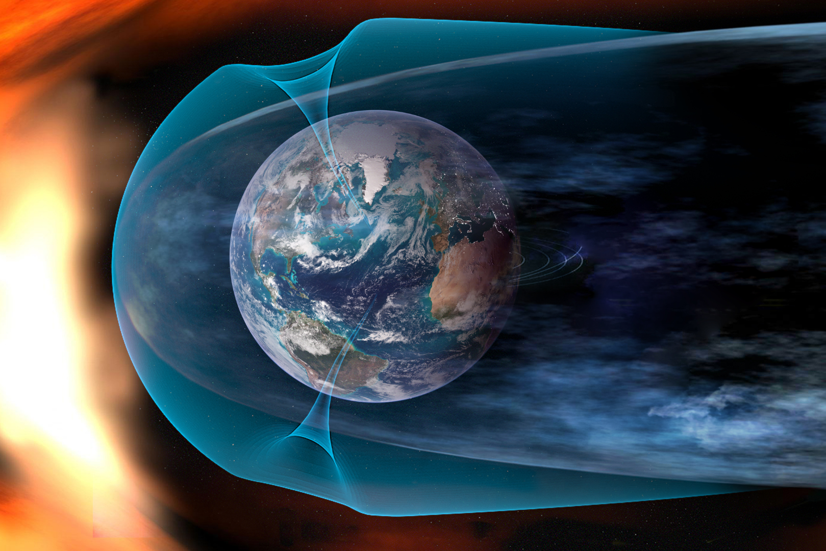 Earth’s magnetic field protects life on Earth from radiation, but it ...